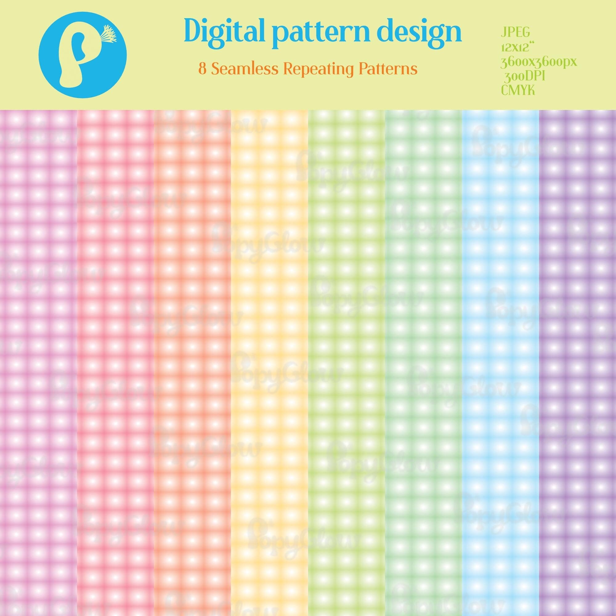 Digital Paper 3D Checkered Seamless Repeating Pattern Squares Geometric ...