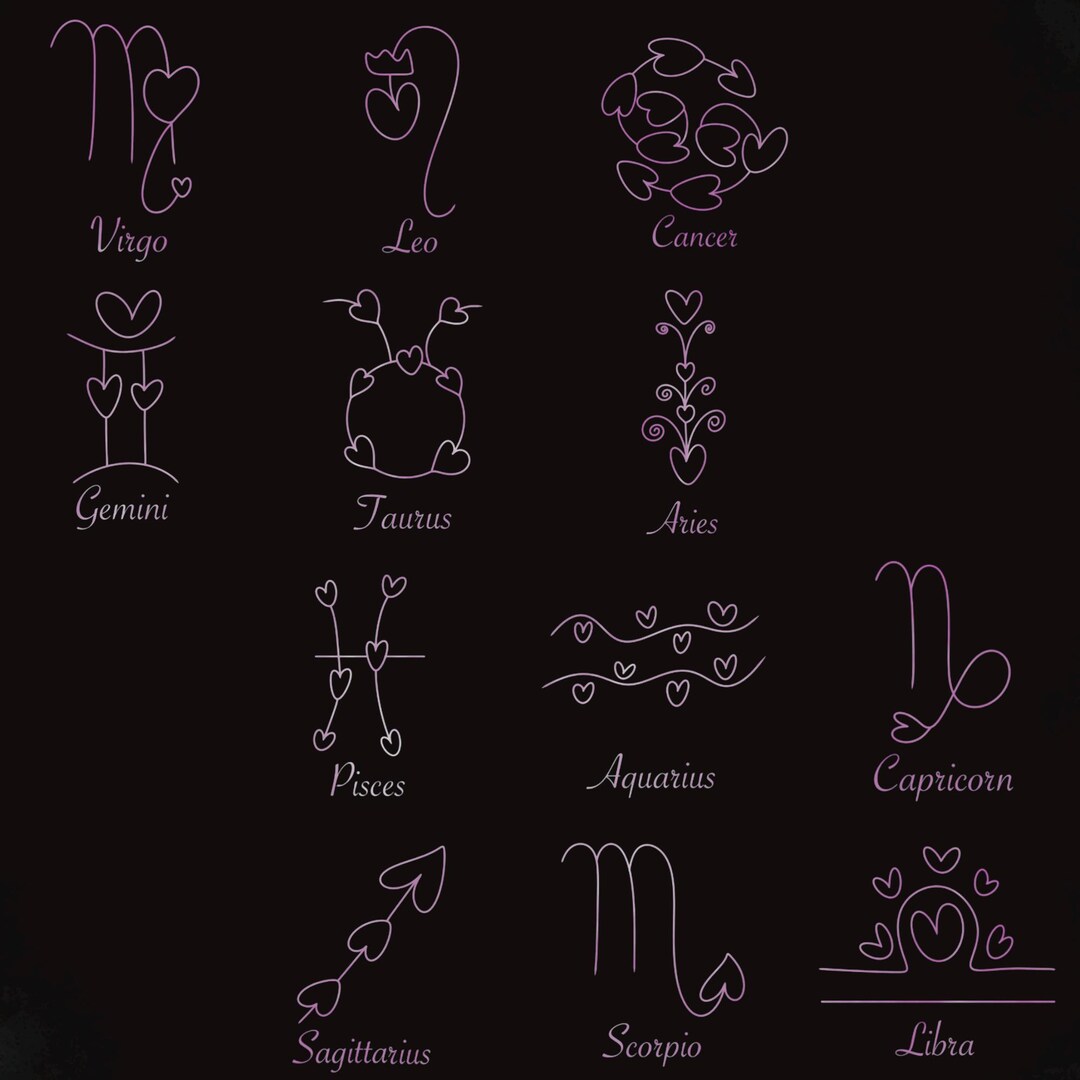 Tattoo Design Zodiac Sign Astrology - Etsy