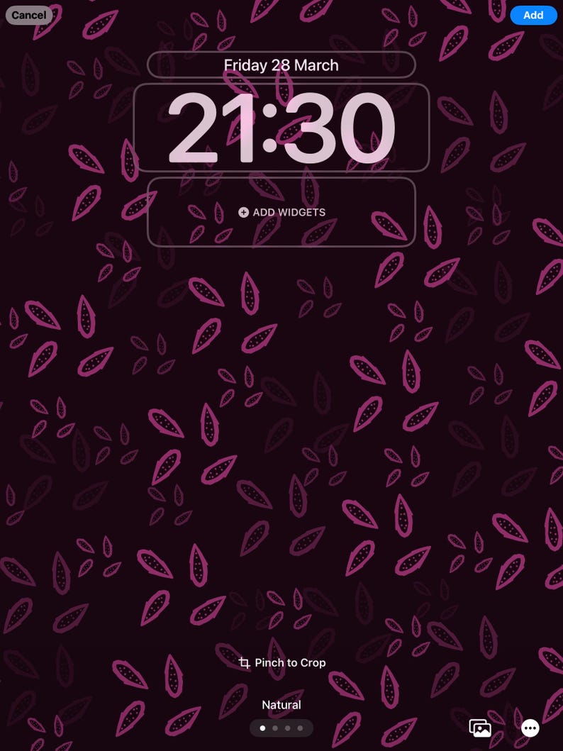 Wallpaper iPad Leaves Background Digital Download - Etsy