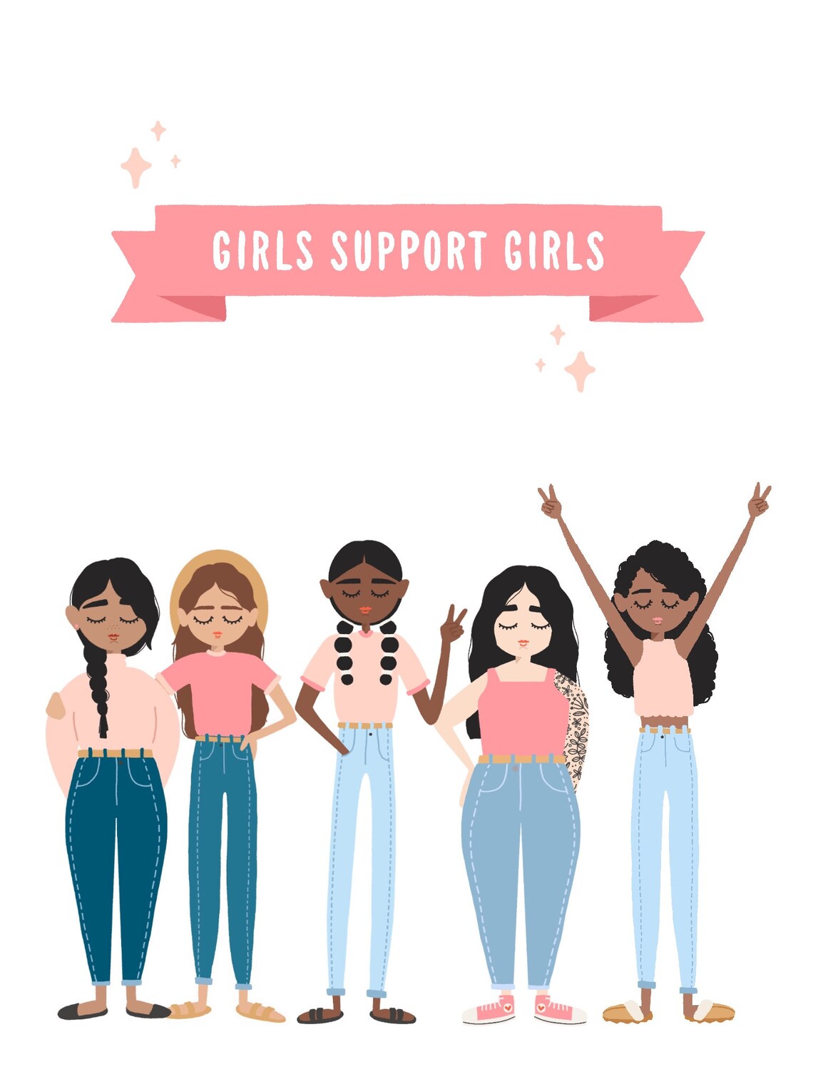 Girls Support Girls Digital Download - Etsy