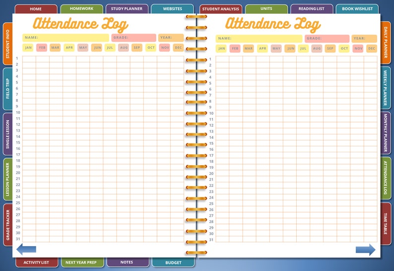 Digital Homeschool Planner Digital and Printable. - Etsy