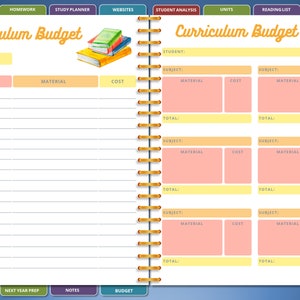 Digital Homeschool Planner Digital and Printable. - Etsy