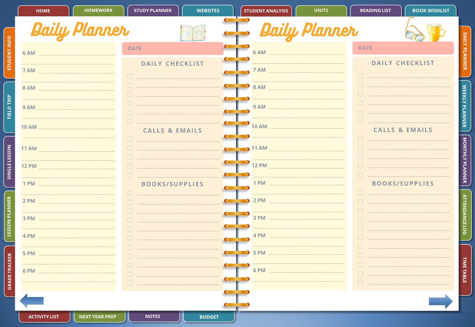Digital Homeschool Planner Digital and Printable. - Etsy