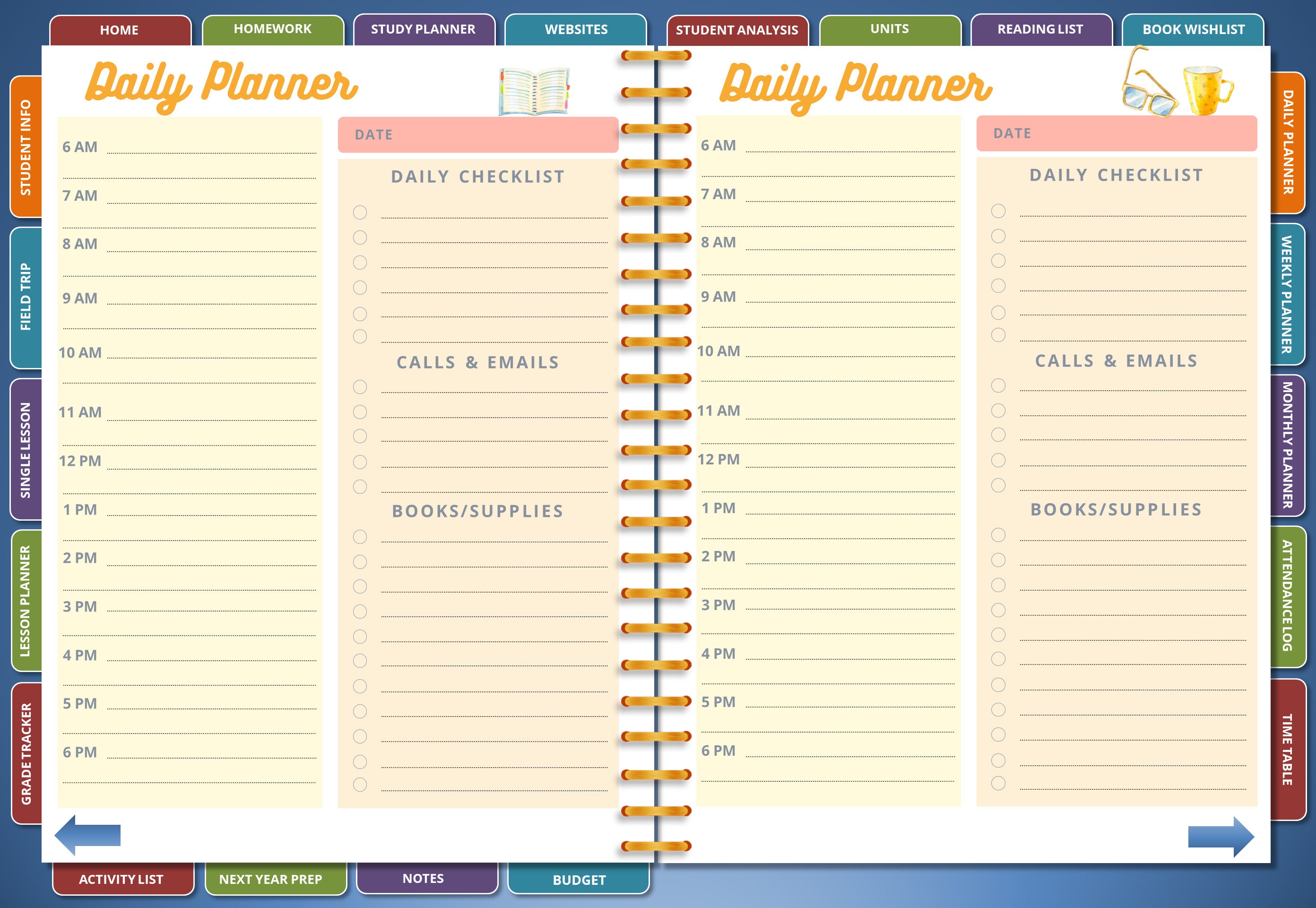 Digital Homeschool Planner Digital and Printable. - Etsy