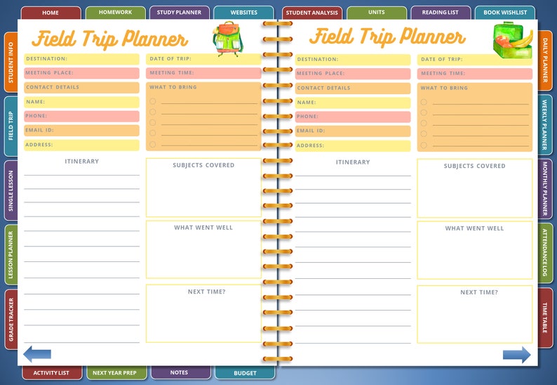 Digital Homeschool Planner Digital and Printable. - Etsy