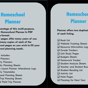 Digital Homeschool Planner Digital and Printable. - Etsy