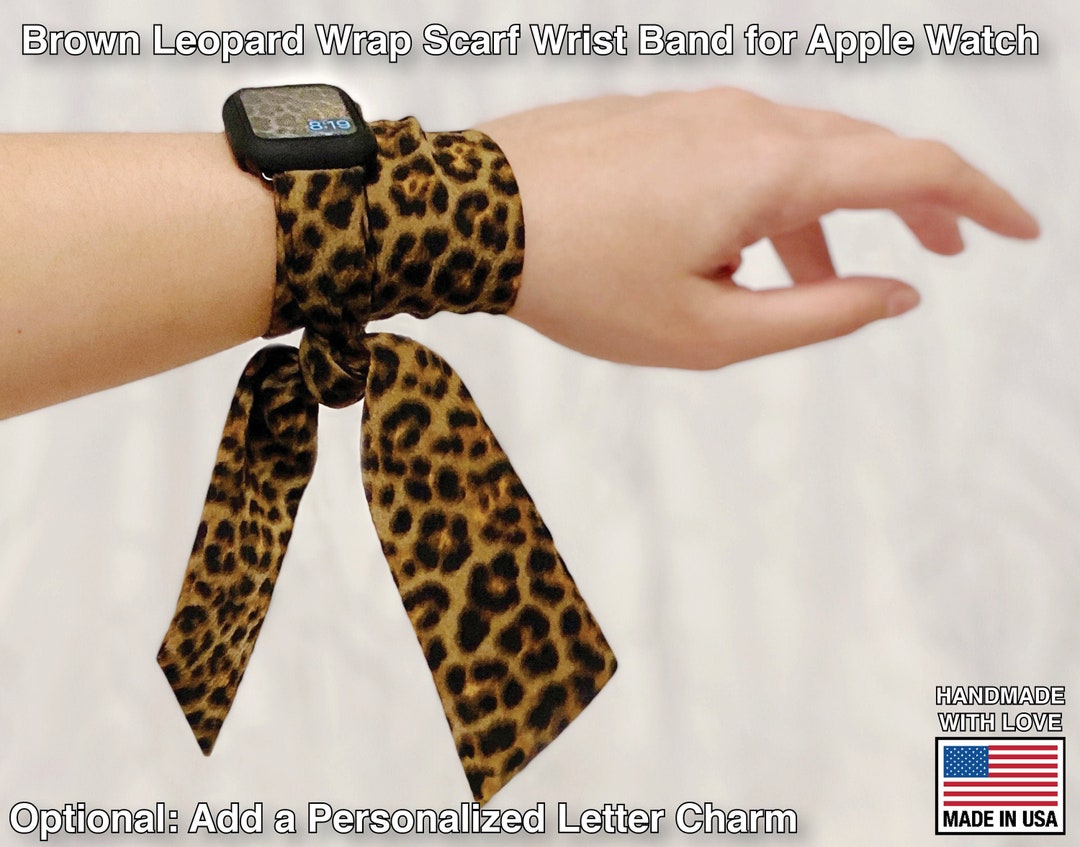 Wrap Scarf Wrist Band for Apple Watch, Printed Long Ribbon Scarves, Bag ...