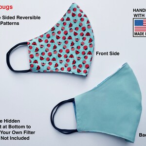 Ladybugs. Matching Adults & Kids Face Masks - Reversible, Washable ...