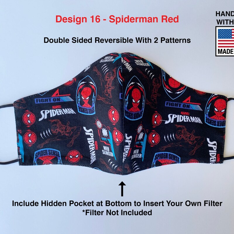 Spiderman Kids Face Mask - Etsy