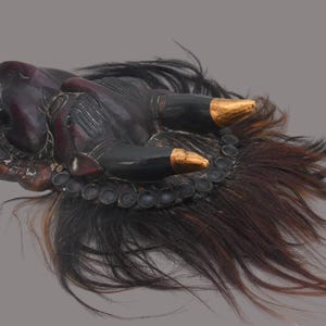 Antique Himalayan Chhepu Bird Mask | Handmade Wooden Wall Hanging ...