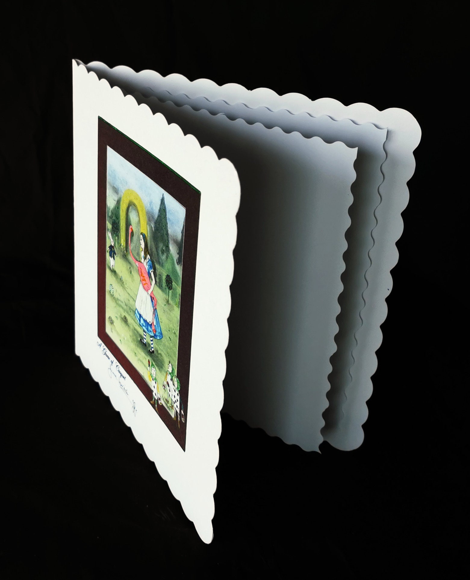 A Game of Croquet- Hand Finished Greeting Card, 7 X7 Inches - Etsy