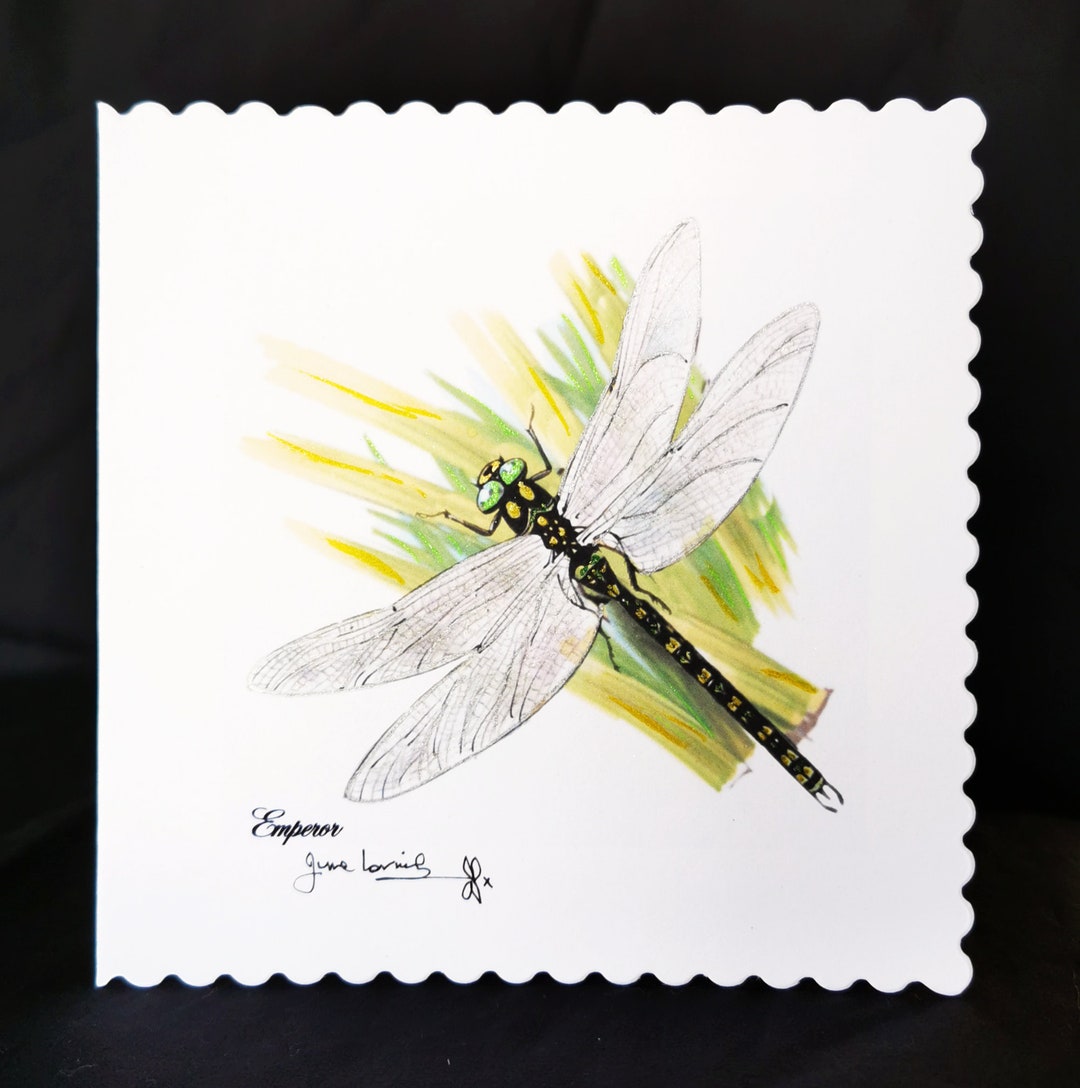 Emperor Hand Finished Greeting Card - Etsy