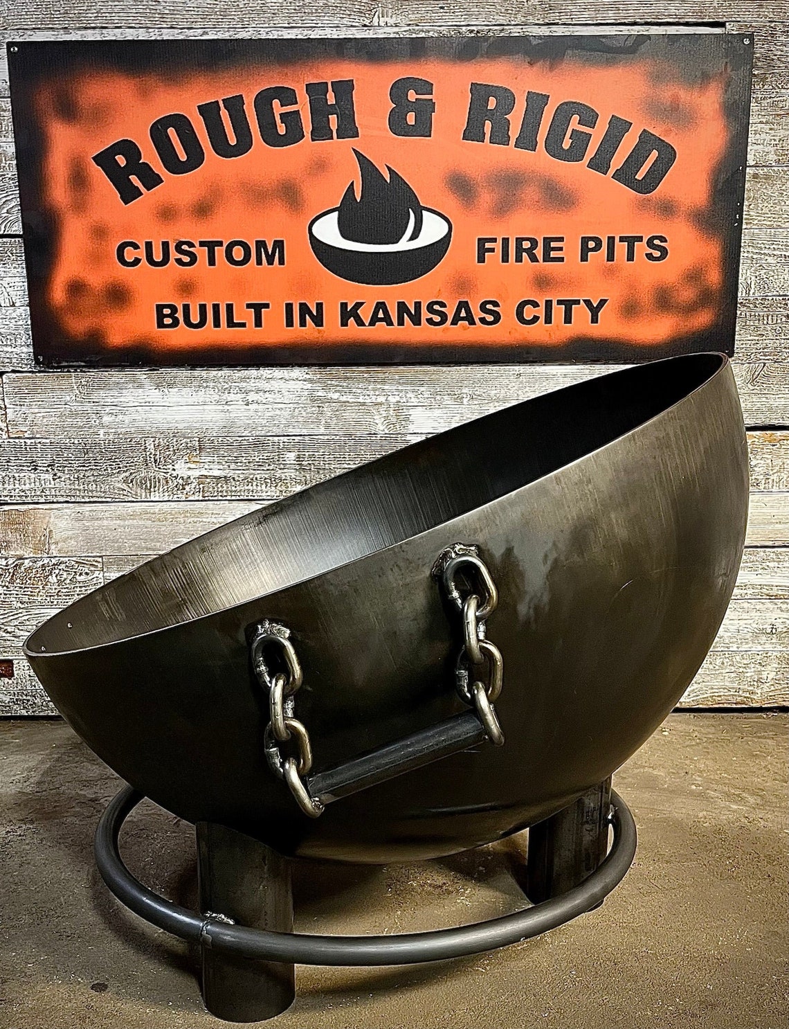 The Duke Fire Pit 30" With Tilting Base - Etsy