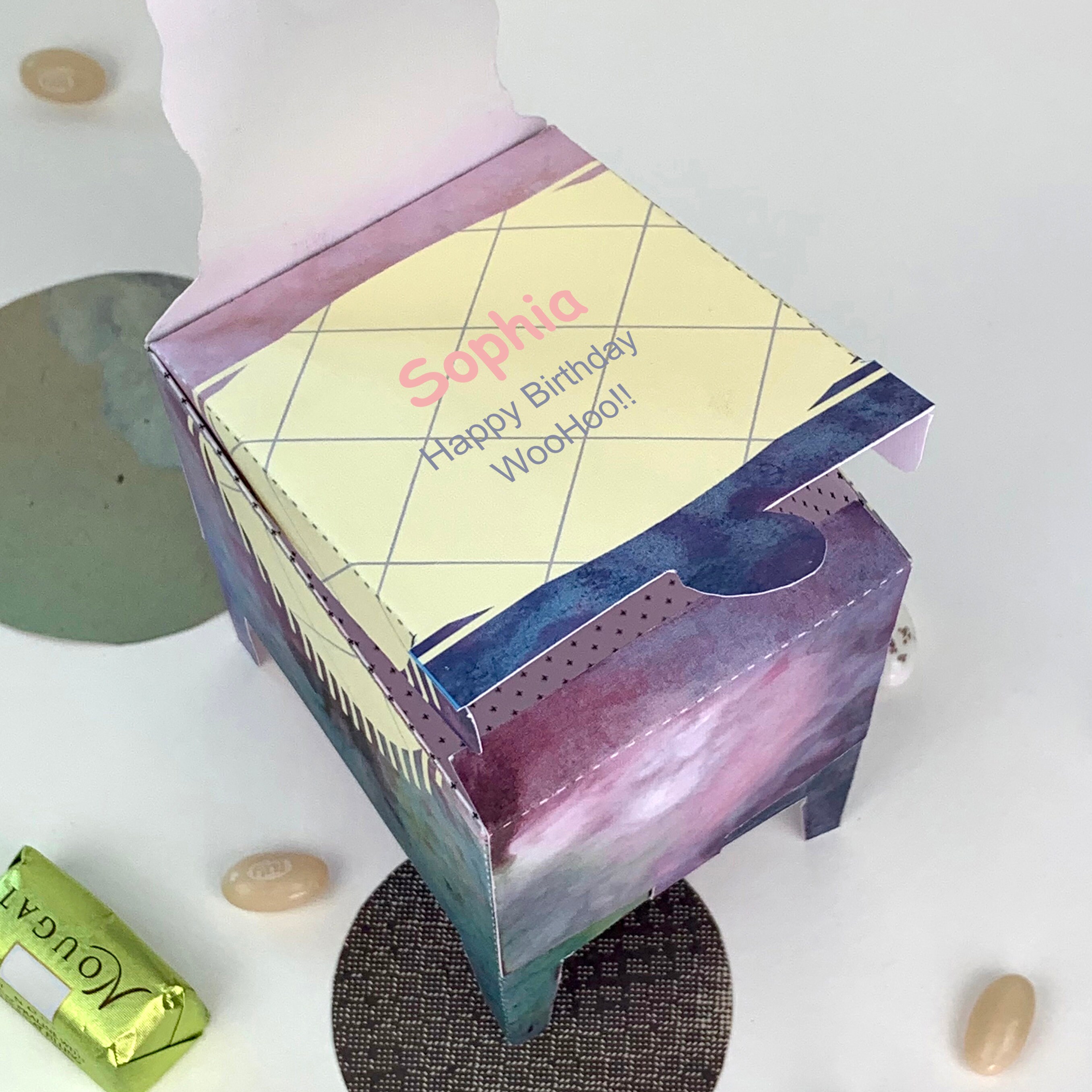 Personalised Animal Favor Box, Editable Safari Box for Gift, Printable ...