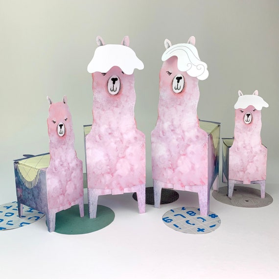 Personalised Animal Favor Box Editable Safari Gift Box | Etsy