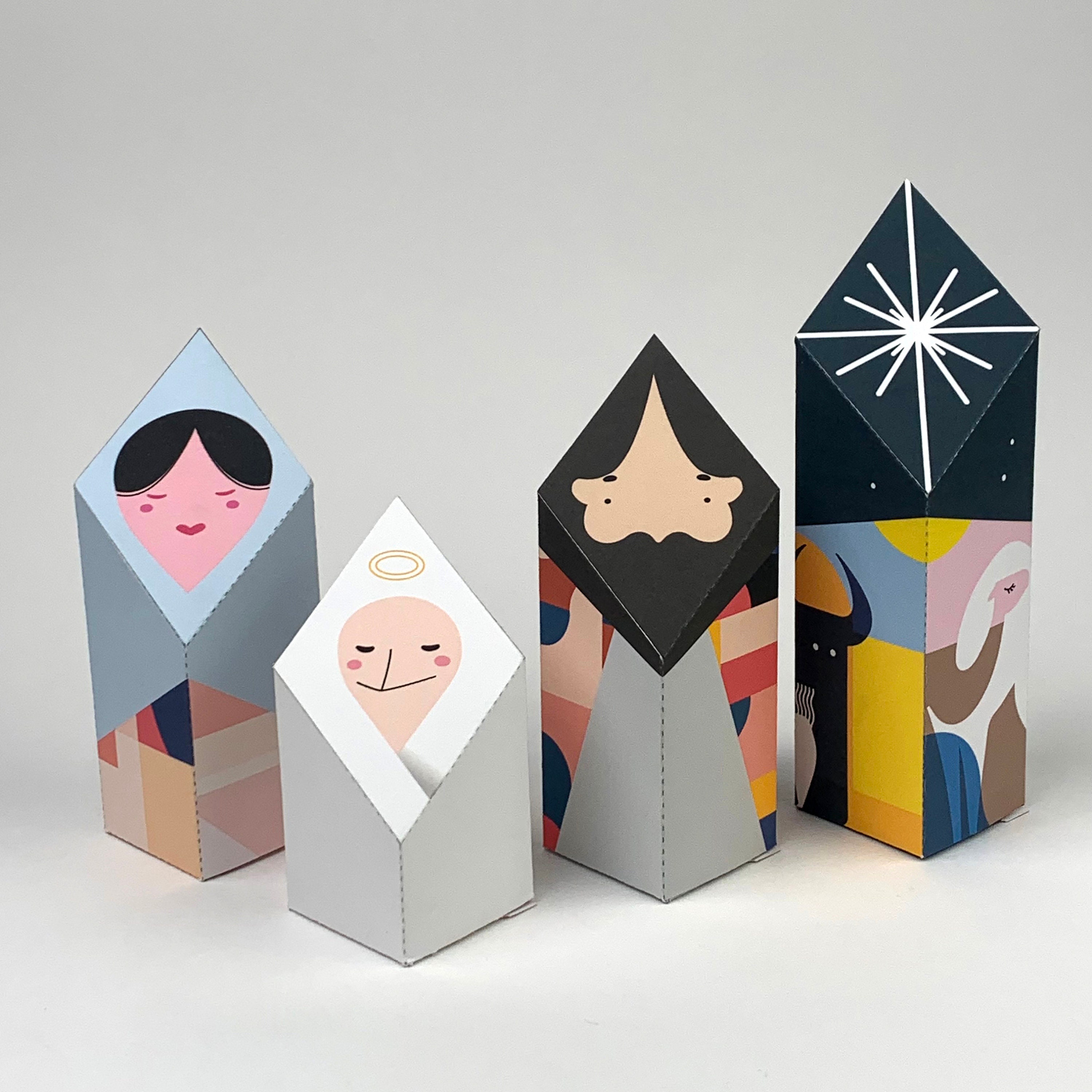 Christmas Nativity Set Favor Box, Nativity Stable Decorative Box ...
