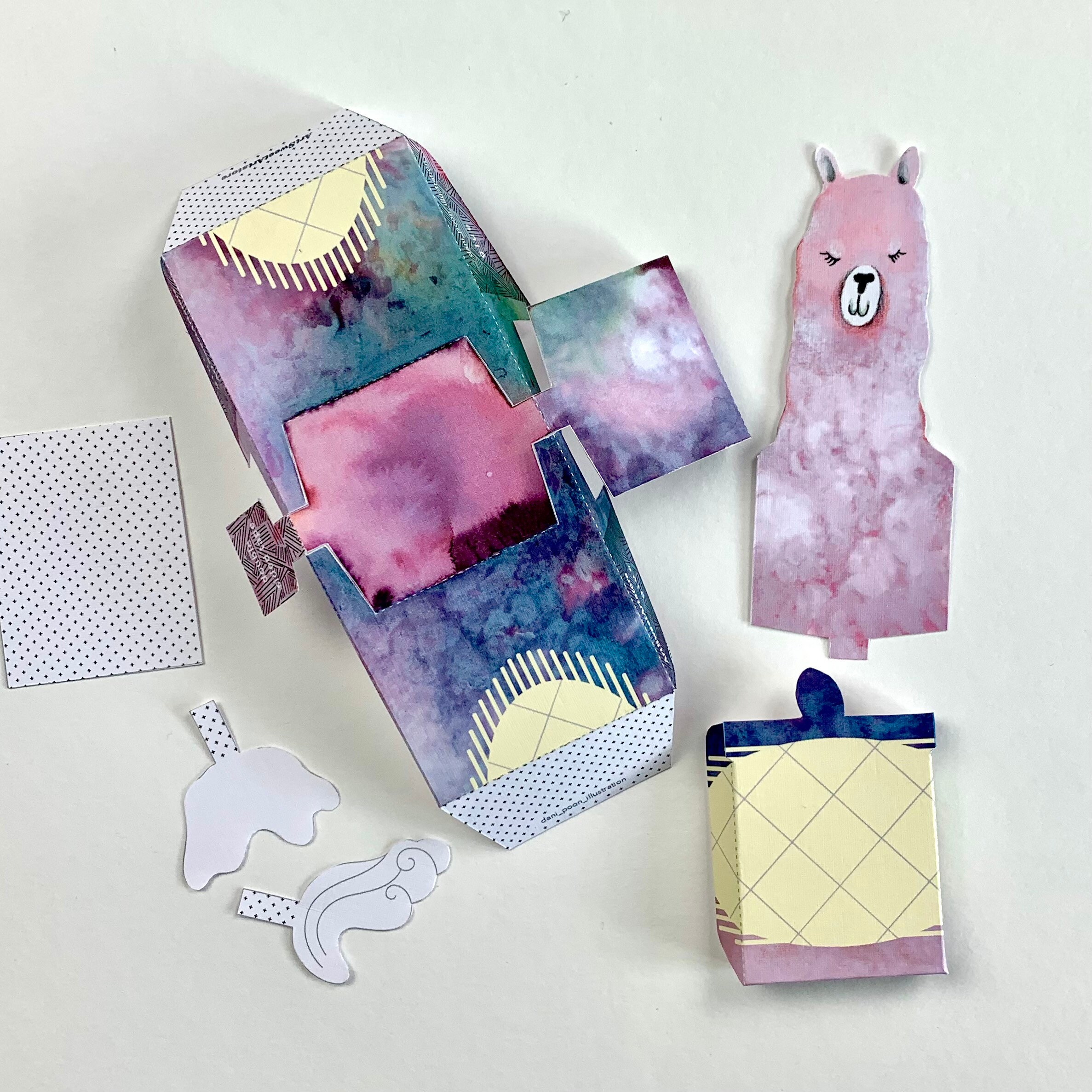 Personalised Animal Favor Box, Editable Safari Box for Gift, Printable ...