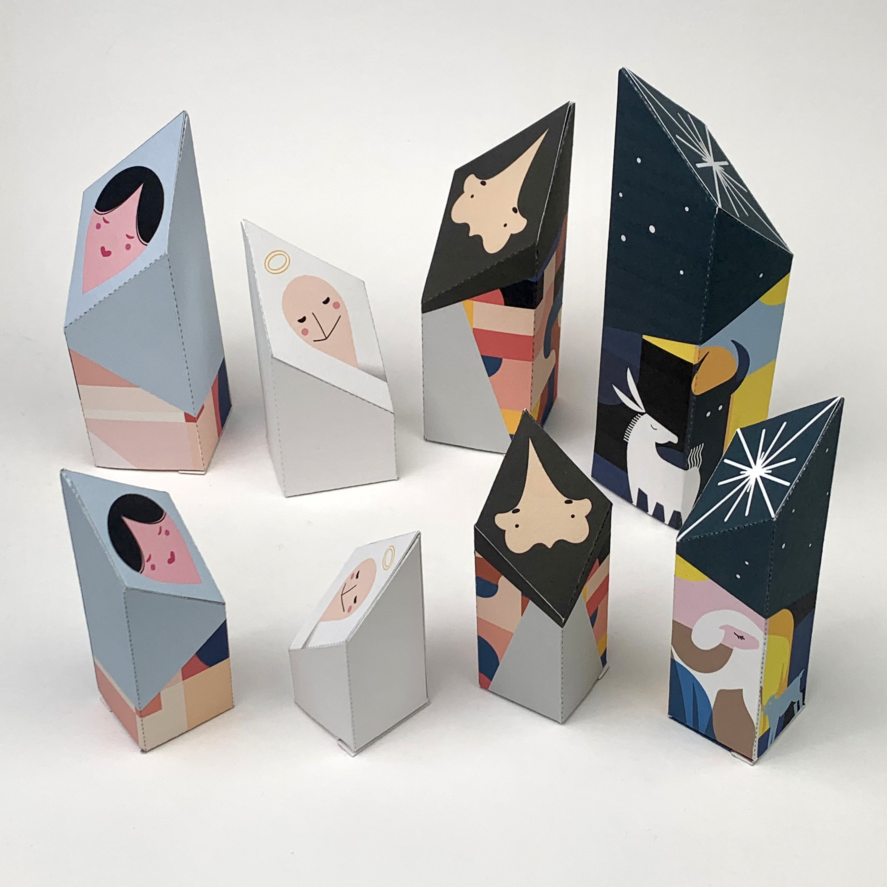 Christmas Nativity Set Favor Box, Nativity Stable Decorative Box ...