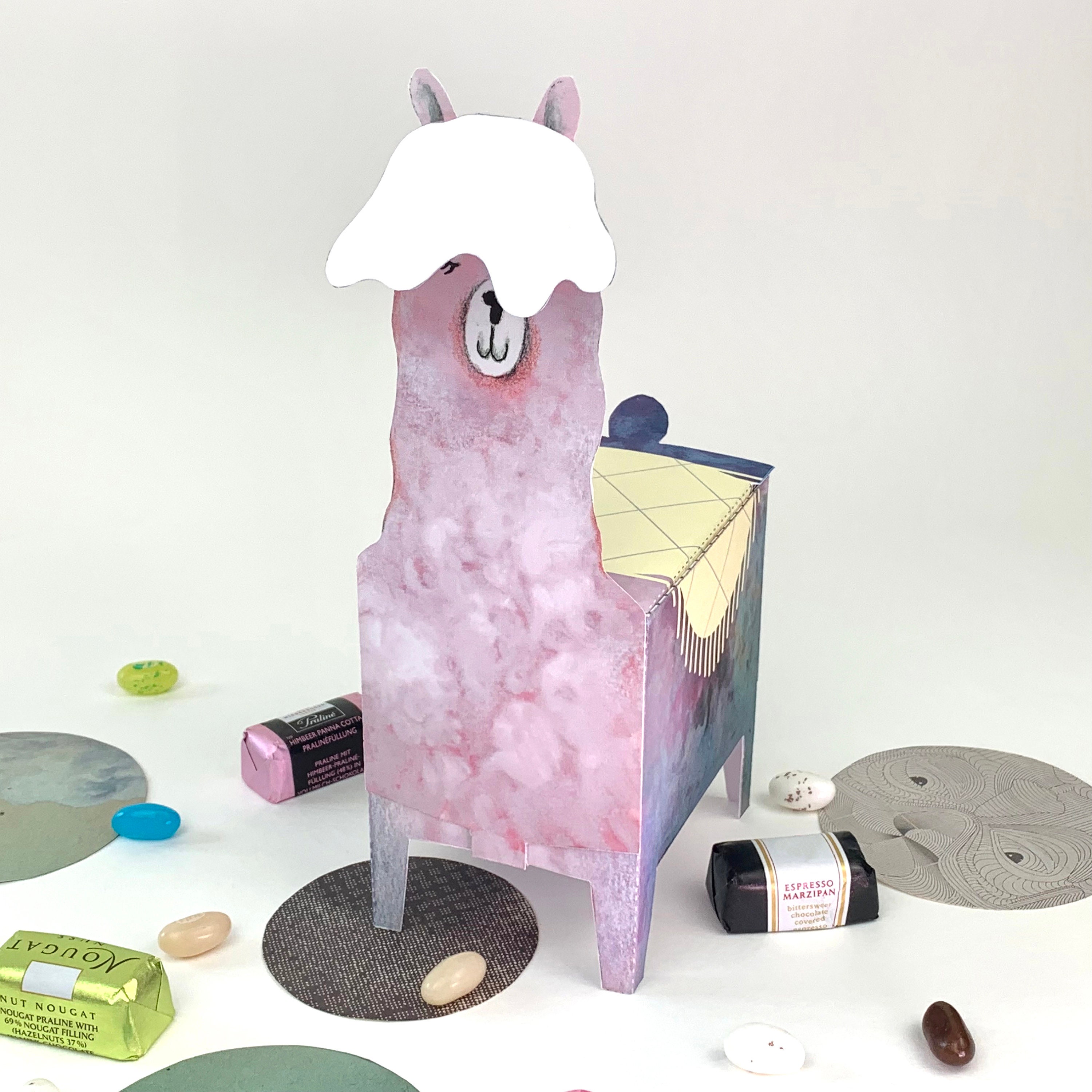 Personalised Animal Favor Box, Editable Safari Box for Gift, Printable ...