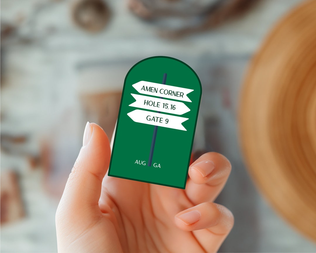 Masters Tournament Signpost | Sticker - Etsy