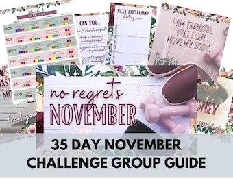 November Health & Fitness Challenge Group Guide, Done for You Challenge ...