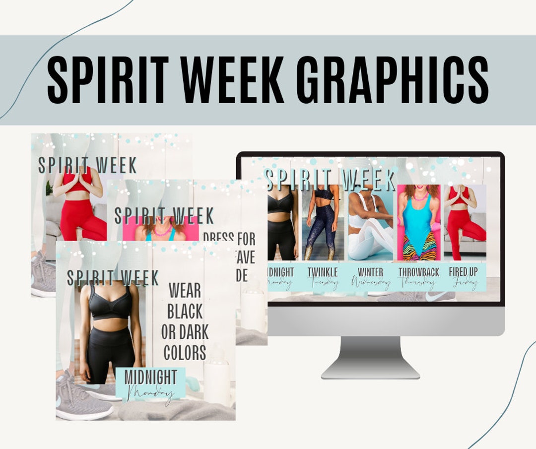 Spirit Week Graphics - Etsy