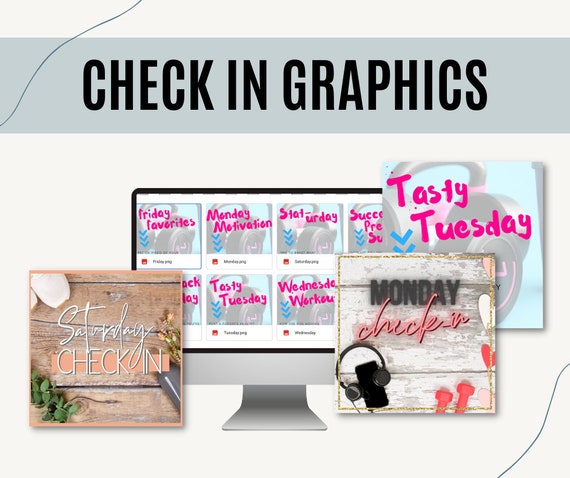 Group Check in Graphics / Daily Check Ins - Etsy