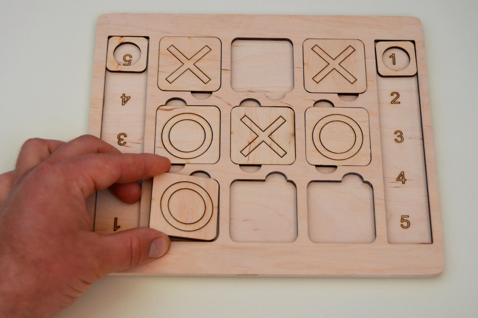 Tic Tac Toe Kids Game Wooden Tic Tac Toe Board Puzzle Wooden - Etsy