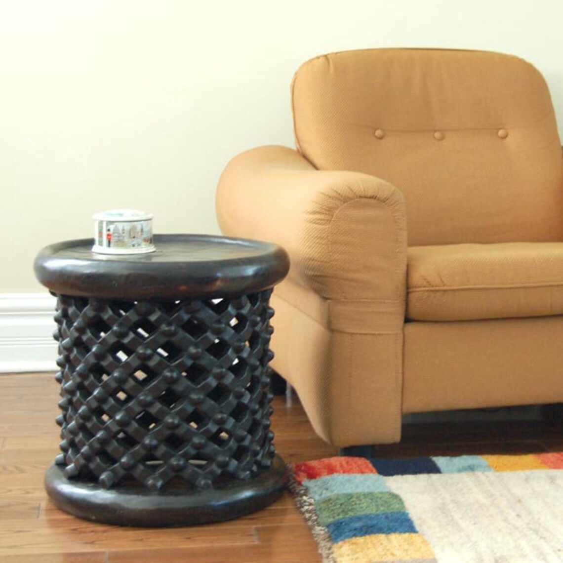 Massive Wood Bamileke Stool/hand Carved Stool/ Hand Crafted - Etsy