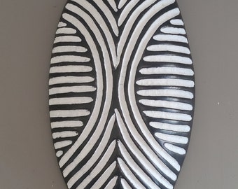 African wood shield decoration shield inspired by Zulu shield | Etsy