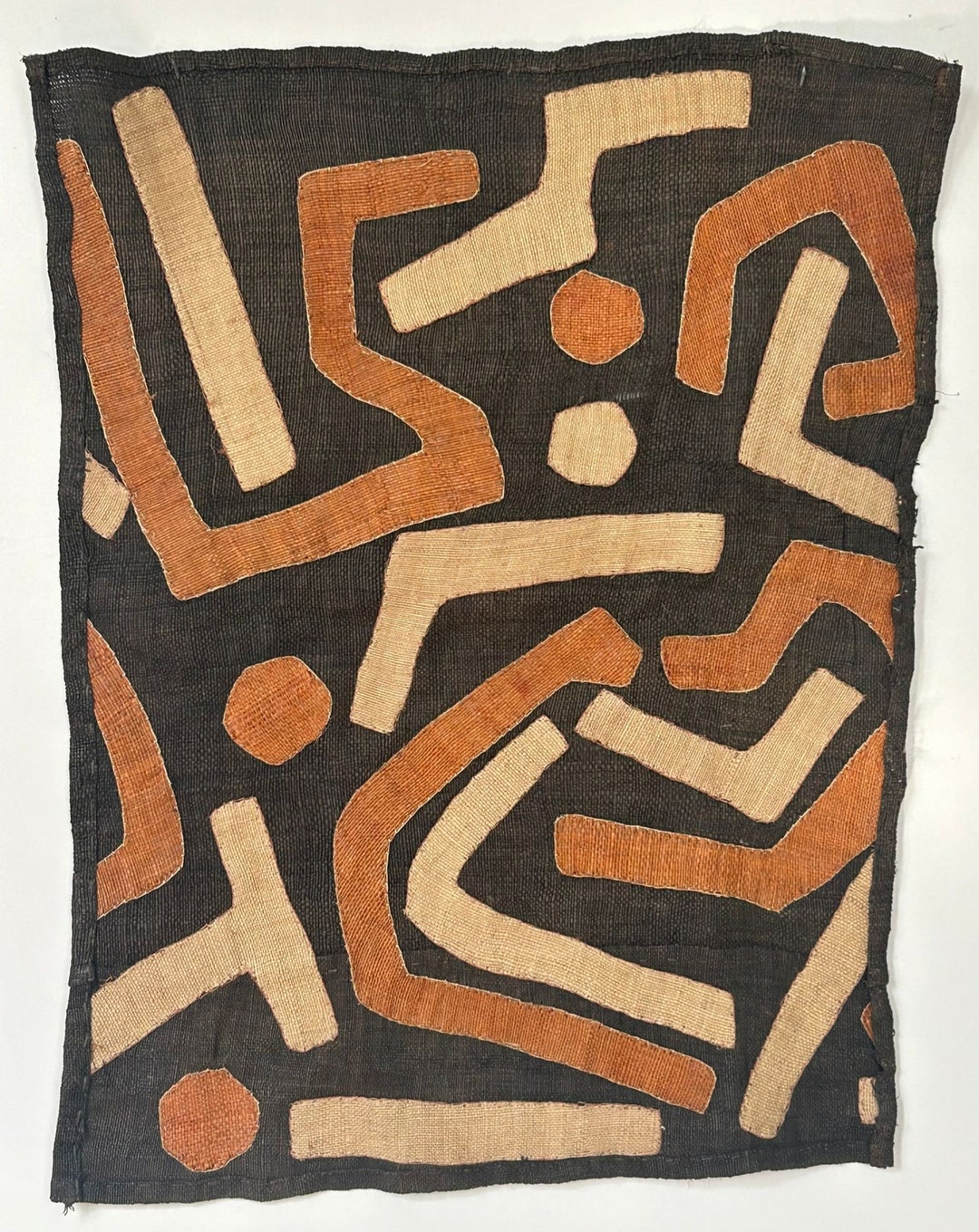 Kuba Cloth 25x19"/ Raffia Textile/ African Raffia Cloth Hand Woven ...