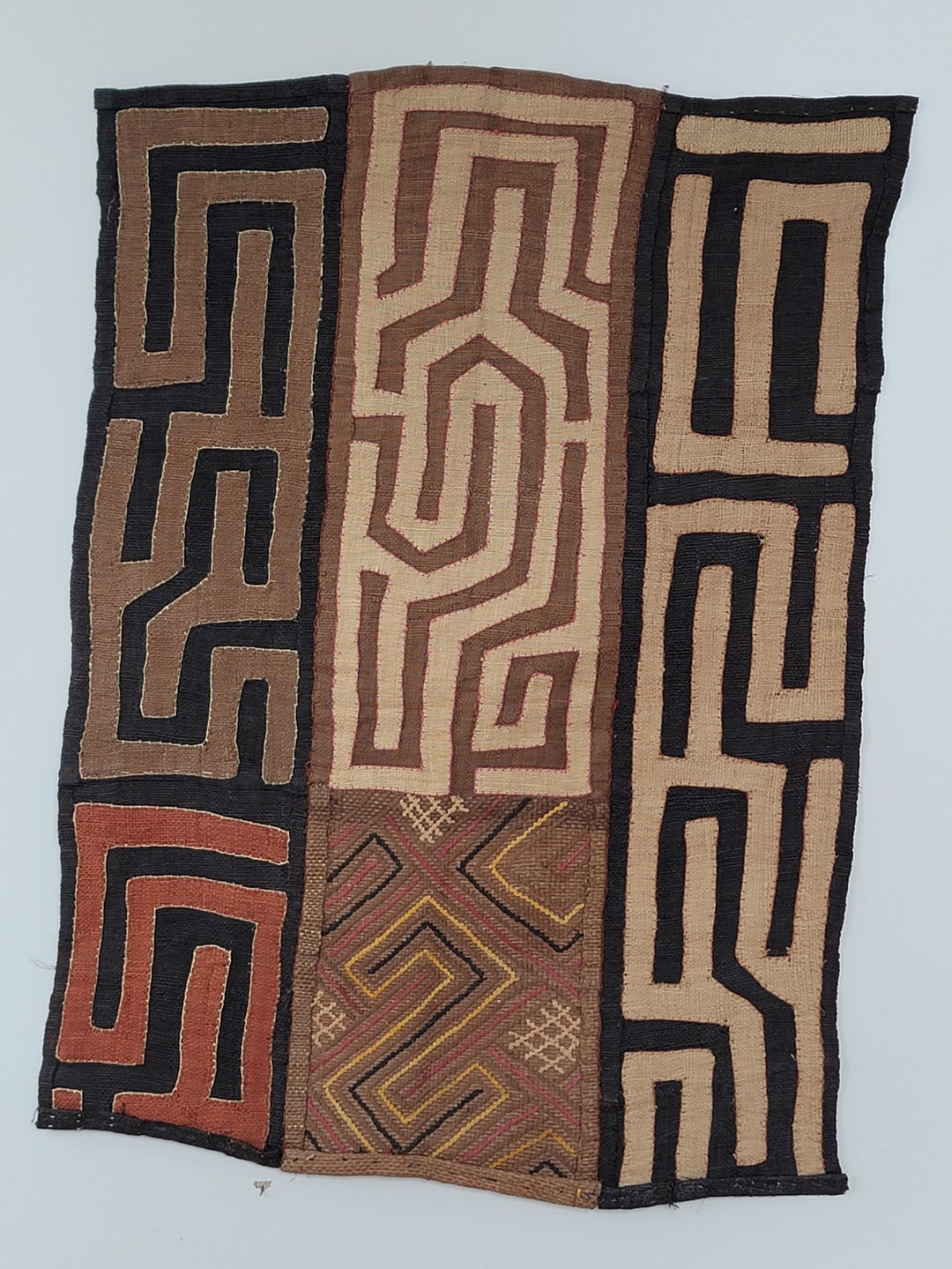 Kuba Cloth 31x23''/ Raffia Textile/ African Raffia - Etsy