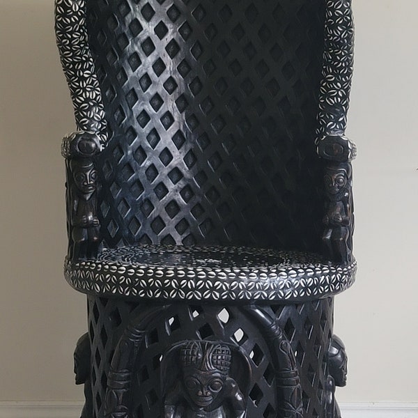 African Throne Chair - Etsy