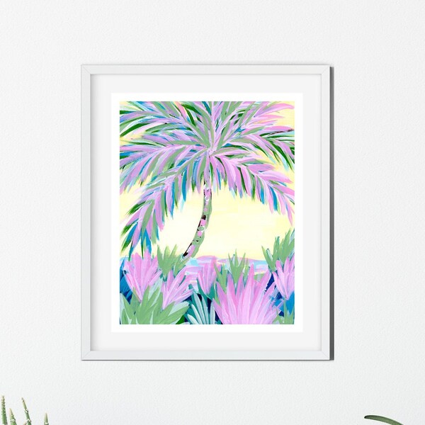 Pink Palm Trees - Etsy