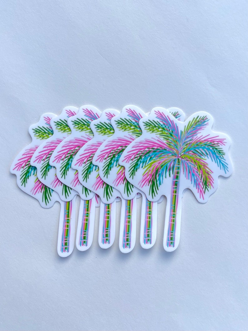 Palm Tree Sticker Vinyl Laptop Sticker Lilly Inspired Palm Tree Decal ...