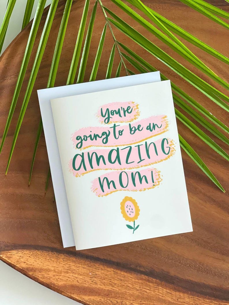 Baby Shower Card-new Mom Card-card for New Mother-amazing Mom Card-hand ...
