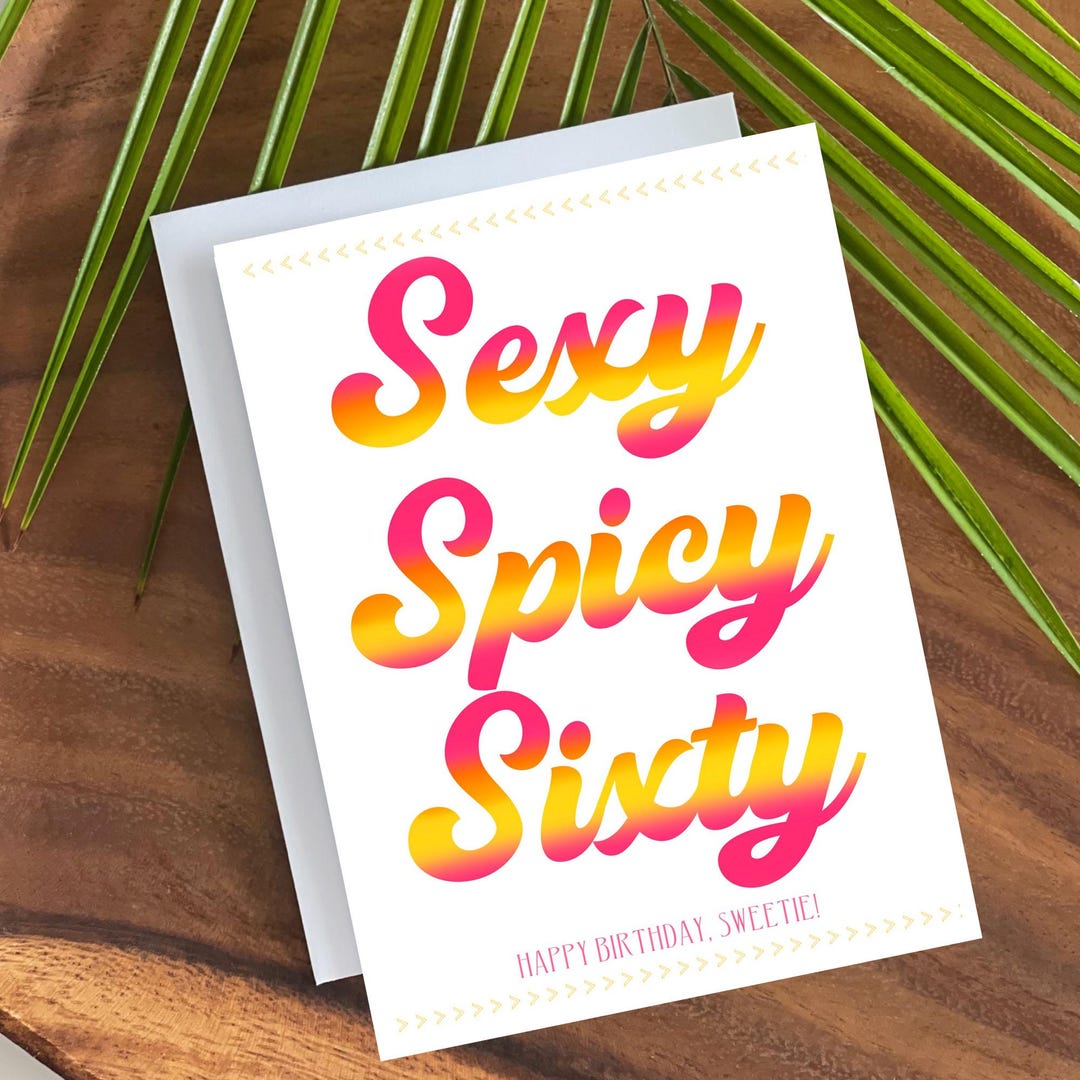 Sixty Year Old Birthday Card - Funny Birthday Card for Woman - Fabulous ...