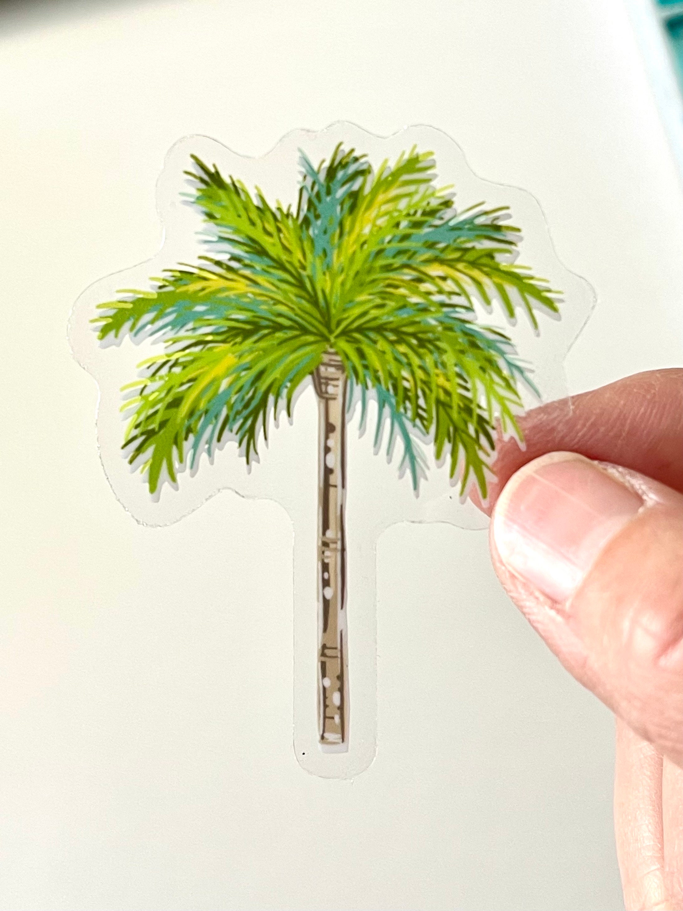 Palm Tree Sticker - Beach Sticker - Palm Tree Lover - Palm Tree Decal ...
