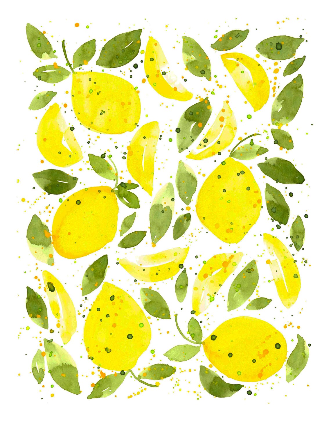 Zitronen Zitronen Kunstdruck Küchenkunst Wohndekor | Etsy