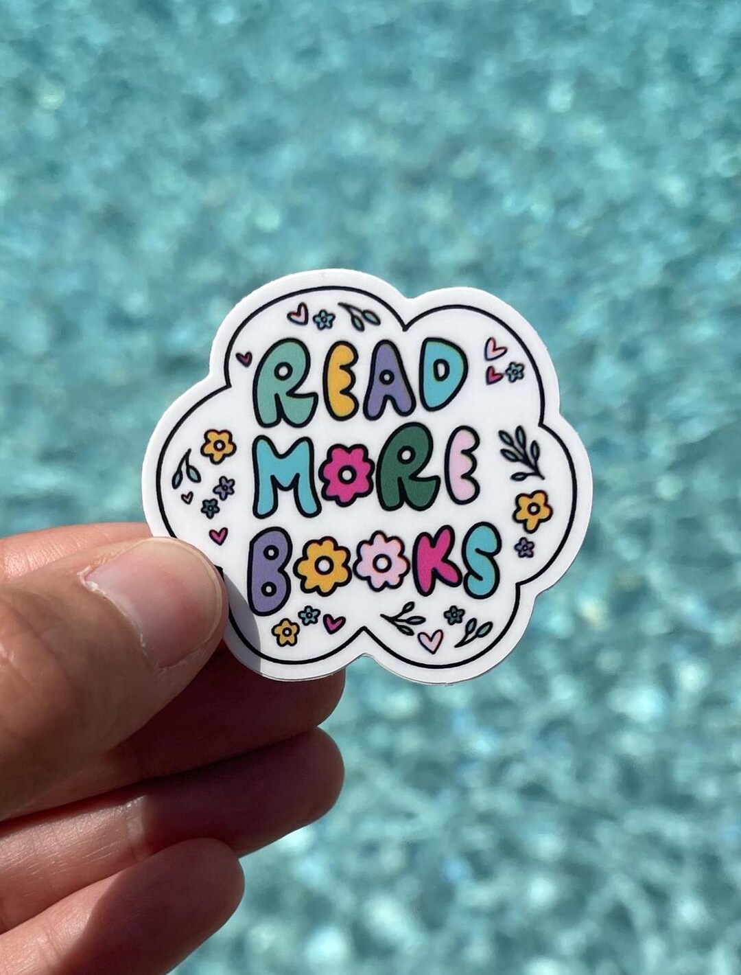 Reading Sticker - Book Sticker - Cute Book Sticker - Open Book Sticker ...