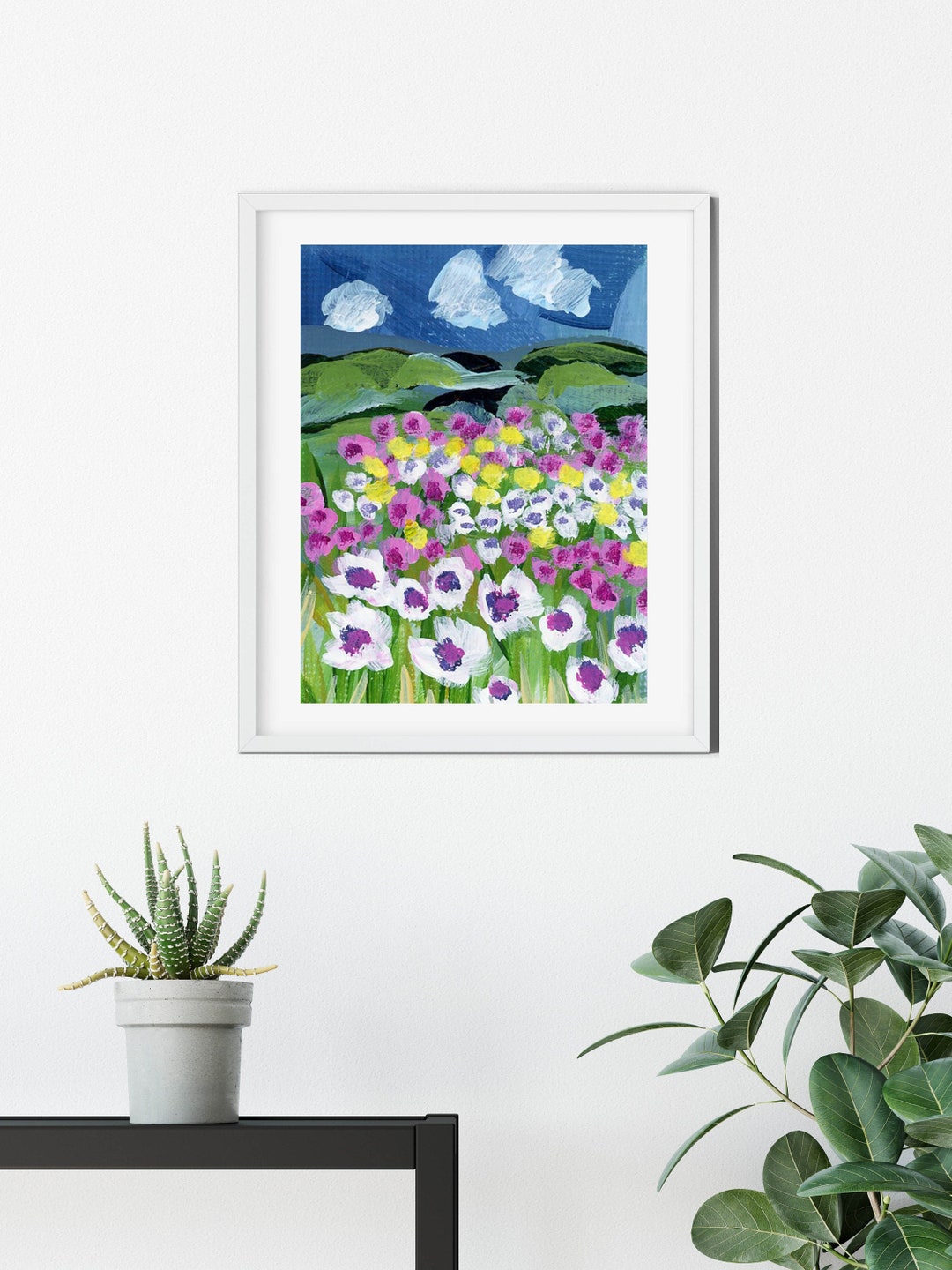 Wildflowers Poster - Wildflowers Art Print - Spring Meadow Wall Art ...