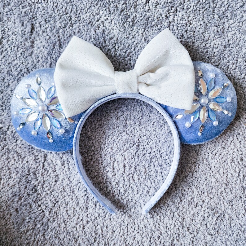 Ice Queen Ears | Frozen Inspired Ears | Mouse Ears | Snow Queen Ears ...