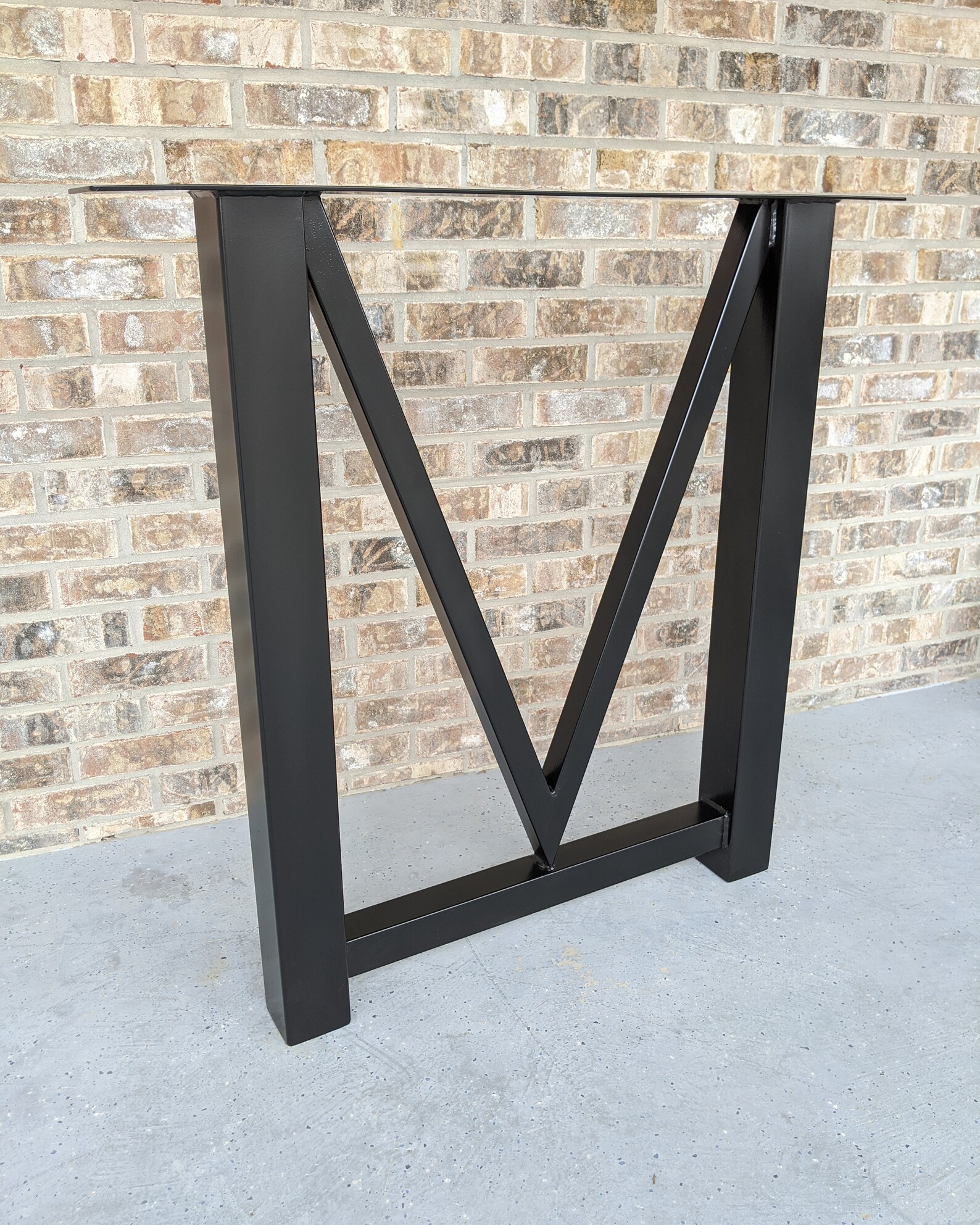 V Table Leg Design DIY Table Legs Set of Two Steel Table | Etsy