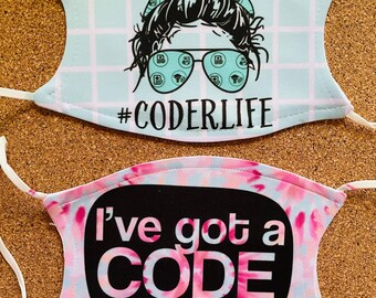 Coder Face Mask - Etsy