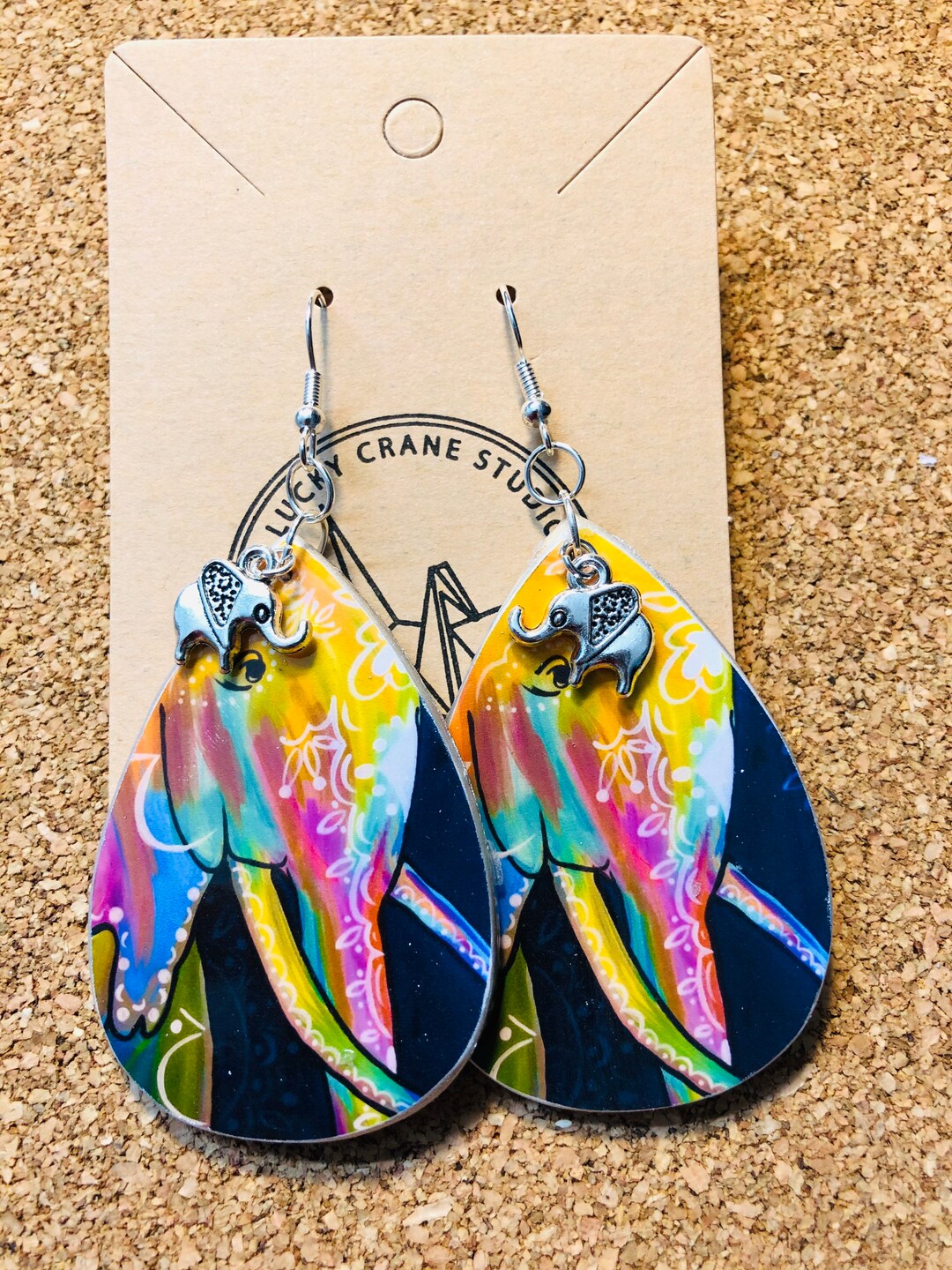 What Makes You Happy Teardrop Wooden Earrings - Etsy