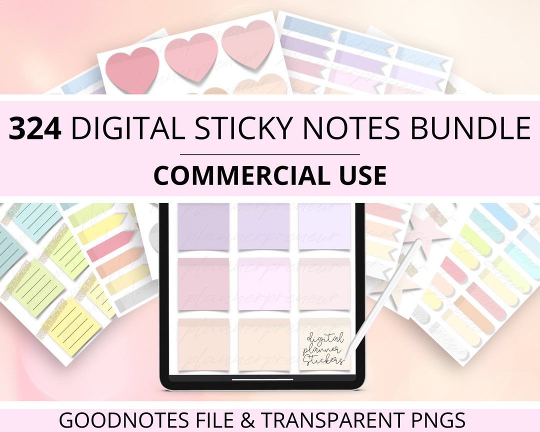 PLR Digital Stickers, Commercial Use, PLR Digital Stickers, Goodnotes ...