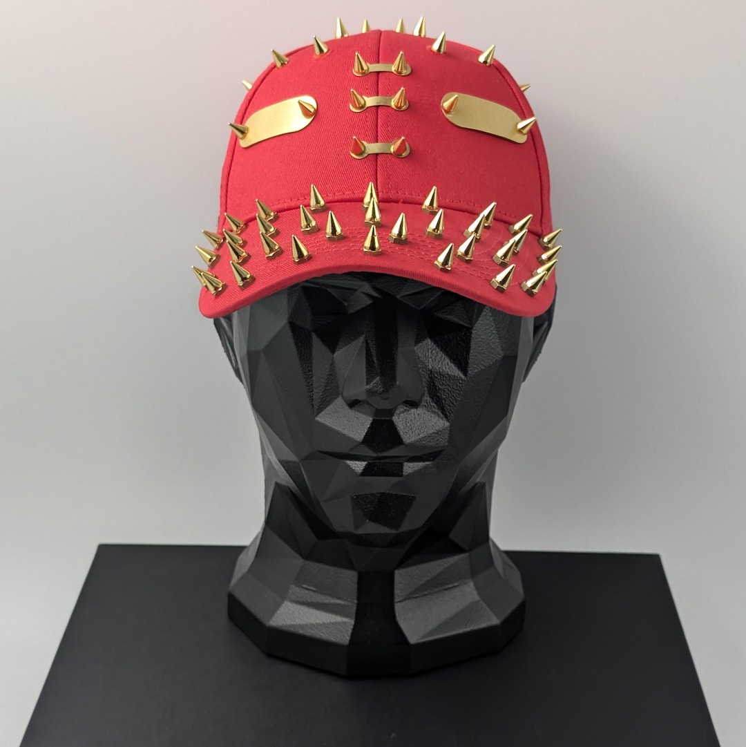 Baseball Cap, Baseball Cap, Peaked Cap, Steampunk, Studded Cap, Rocker ...