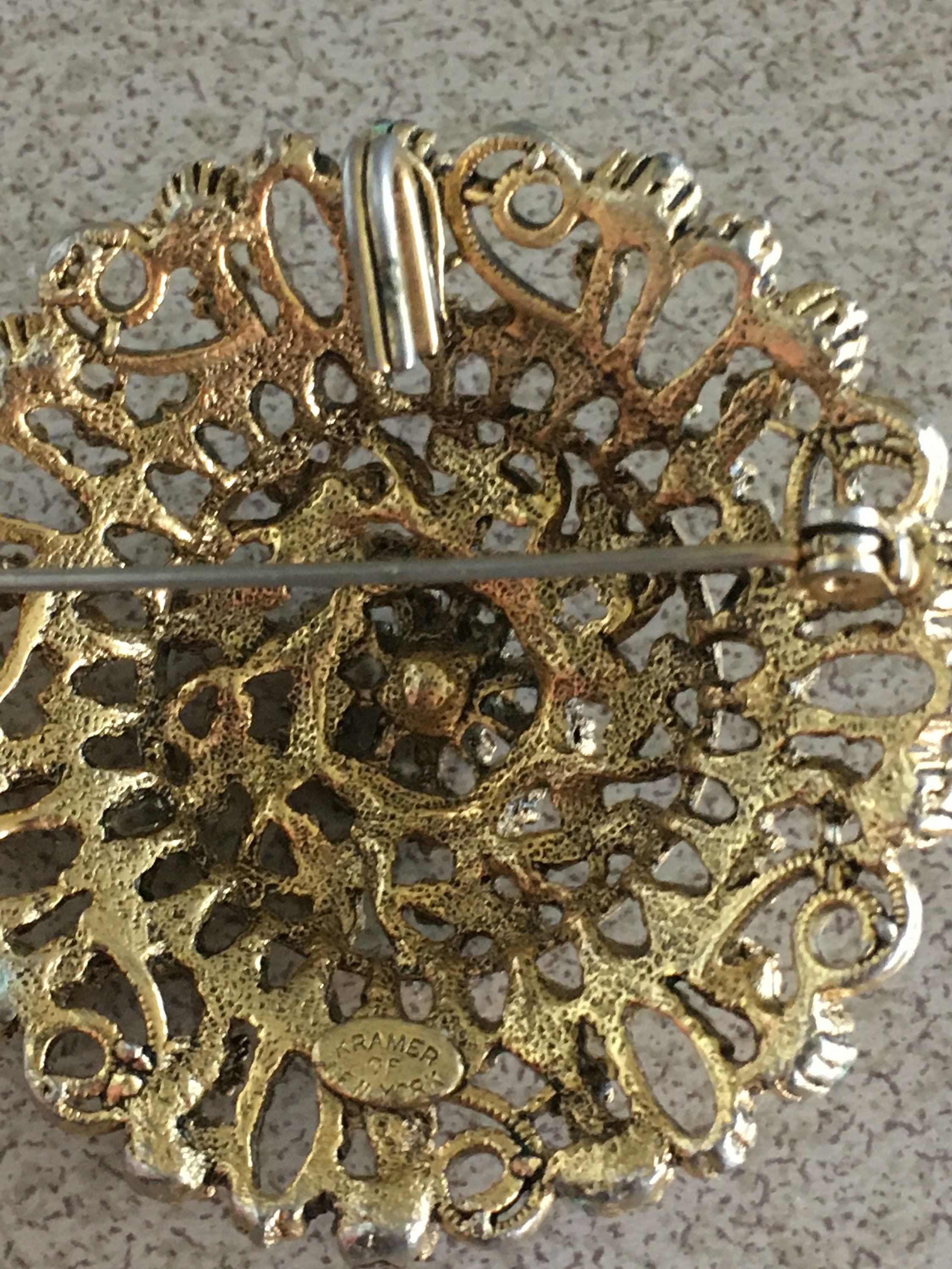 Kramer of New York Brooch - Etsy