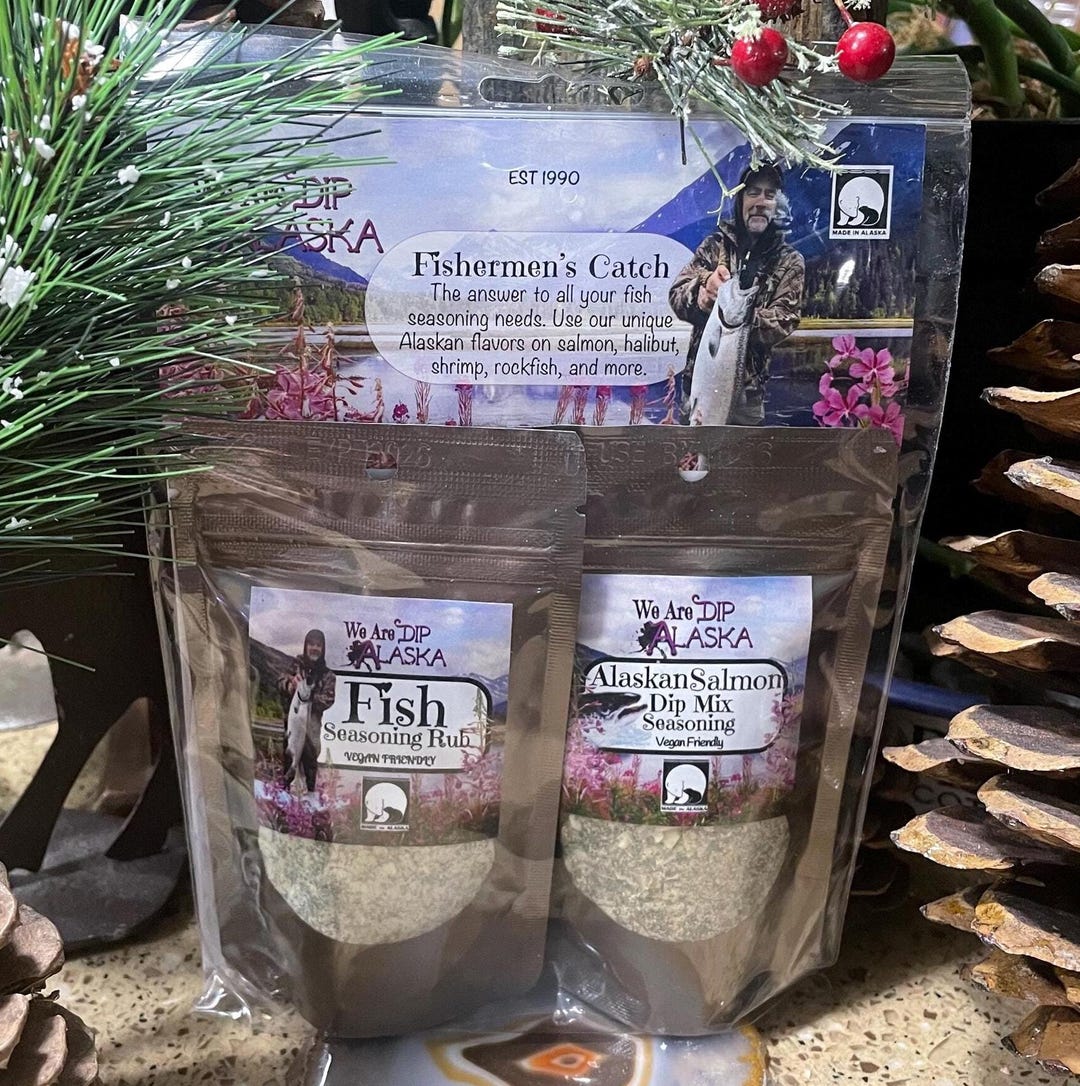 Fisherman's Catch Gift Pack: Alaska Salmon Dip and Fish Seasoning - Etsy
