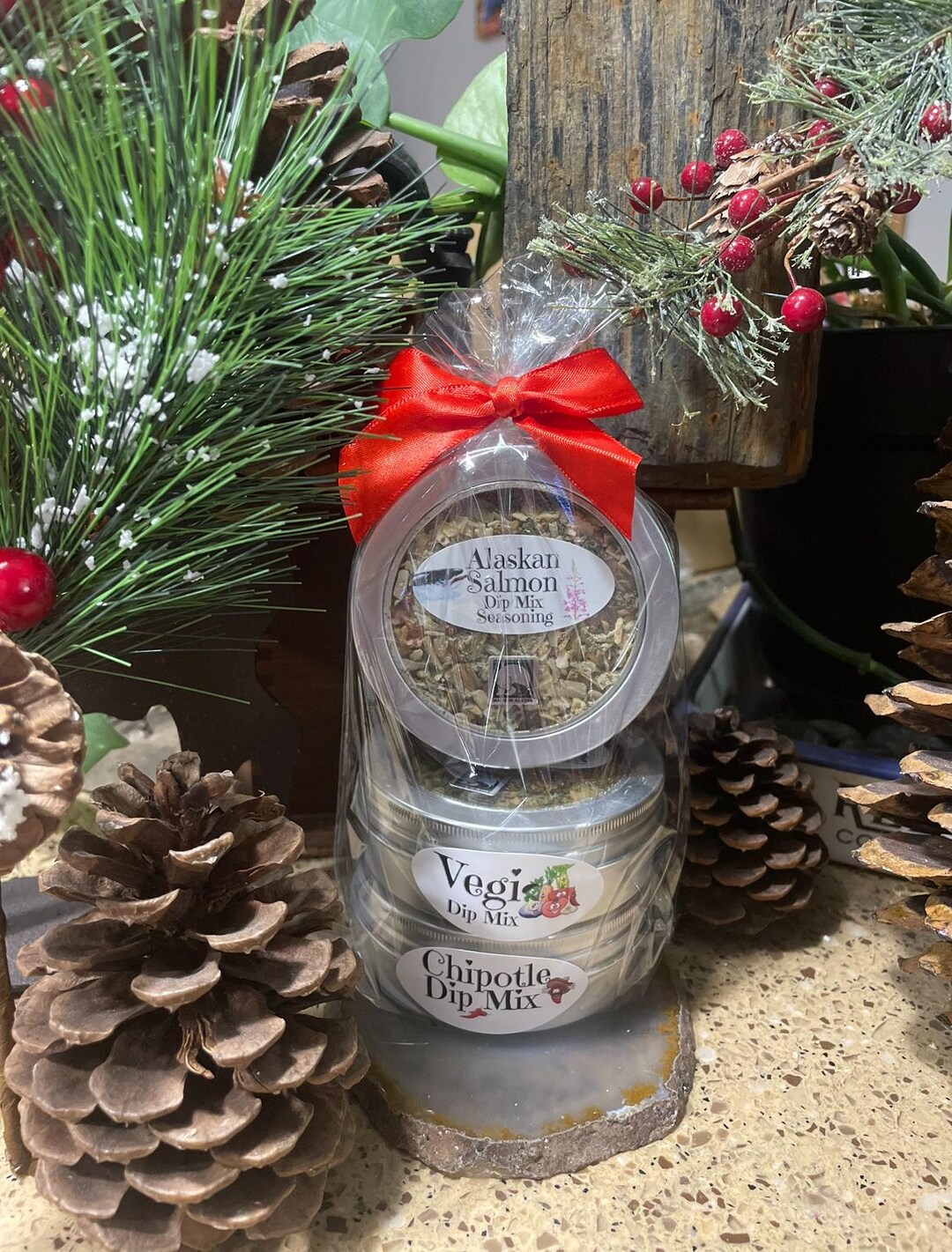 Alaska Dip Seasonings Gift Set: Chipotle, Vegi, Salmon Trio - Etsy